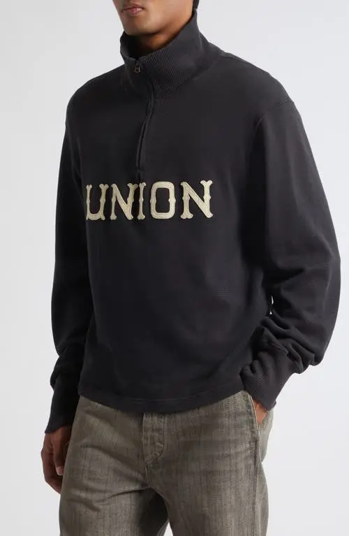 Double Rl Finn Cotton Jersey Half Zip Pullover