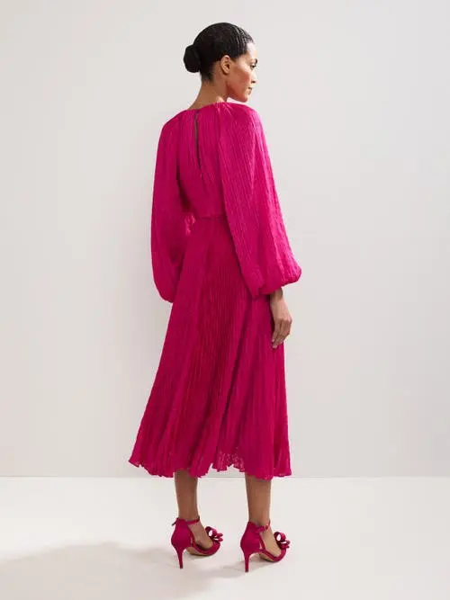 PHASE EIGHT Faye Textured Pleat Dress