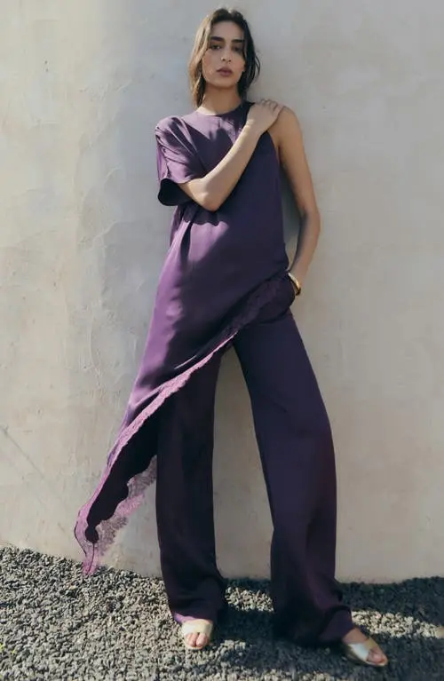 Mango Straight Mid Rise Pants