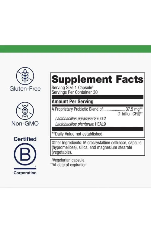 METAGENICS Ultraflora Immune Booster Shelf-stable Probiotic Supplement 30 Count