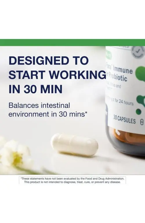 METAGENICS Ultraflora Immune Booster Shelf-stable Probiotic Supplement 30 Count