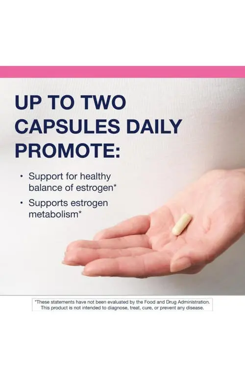 METAGENICS Indole-3-carbinol Estrogen Balance Support Supplement 180 Capsules