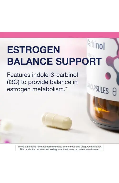 METAGENICS Indole-3-carbinol Estrogen Balance Support Supplement 180 Capsules