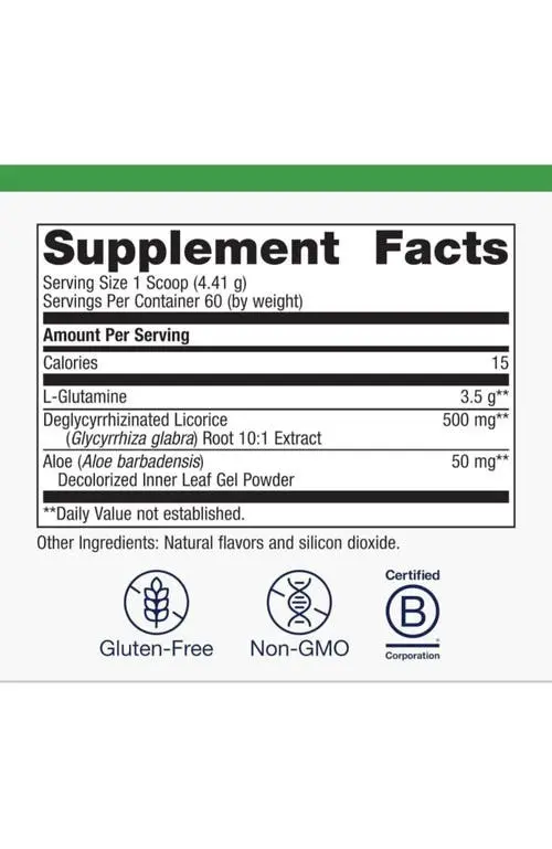 METAGENICS Glutagenics L-glutamine Digestive Support Powder Supplement 60 Servings