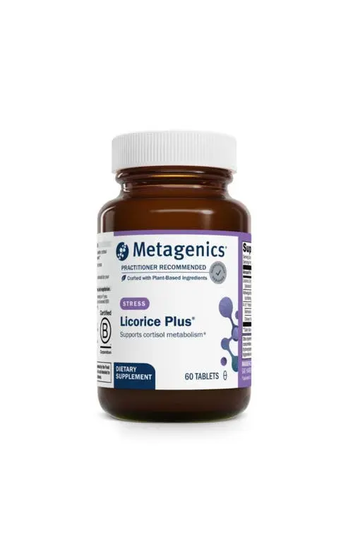 METAGENICS Licorice Plus Cortisol And Stress Support Supplement Tablets 60 Tablets - None