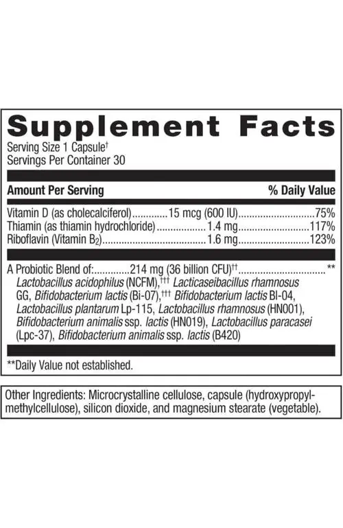 METAGENICS Ultraflora Complete Multi-strain Probiotic 30 Capsules