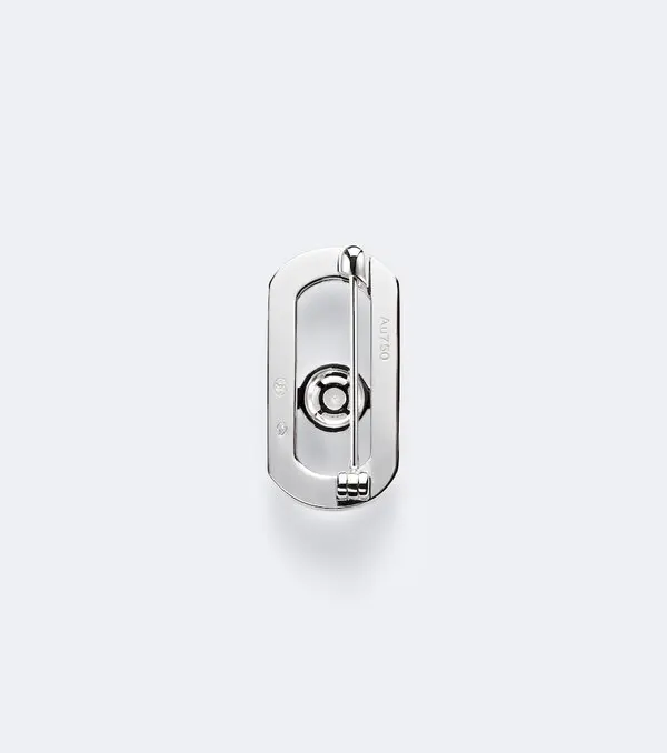 Messika So Move 18kt White Gold Brooch With Diamonds