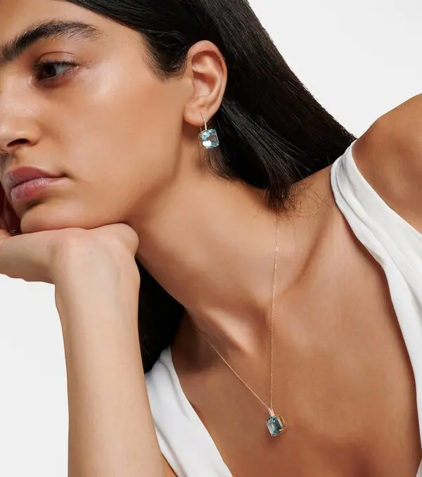 Mateo 14kt Yellow Topaz And Diamond Necklace