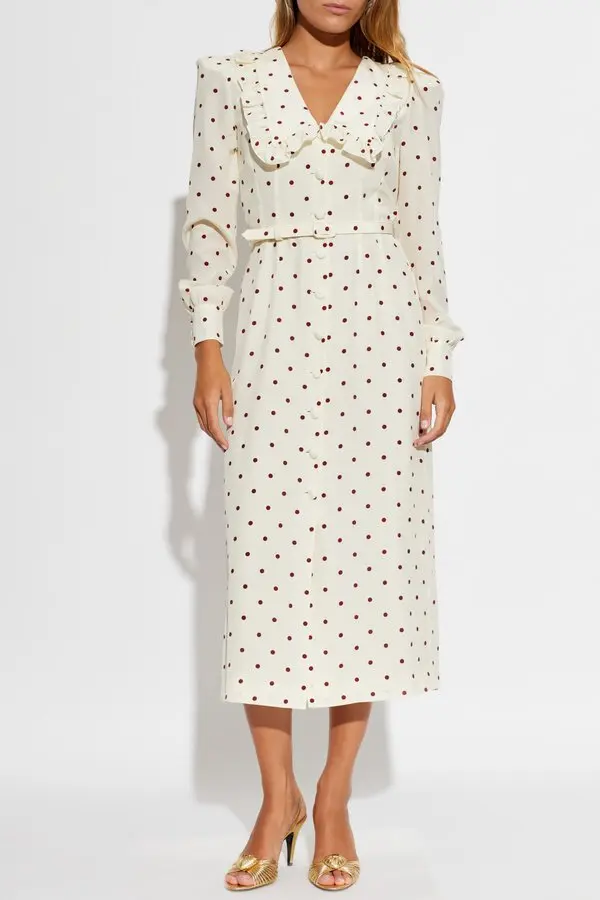 Alessandra Rich Polka Dot Dress