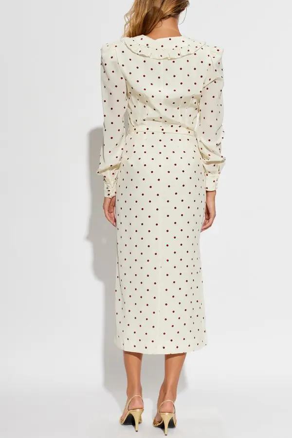 Alessandra Rich Polka Dot Dress