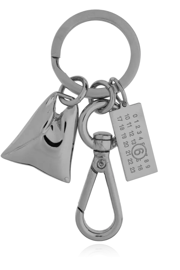 MAISON MARGIELA Keychain With Charms - Silver