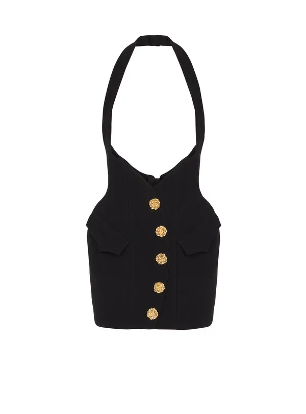 Balmain Double Crepe Tulip Skirt