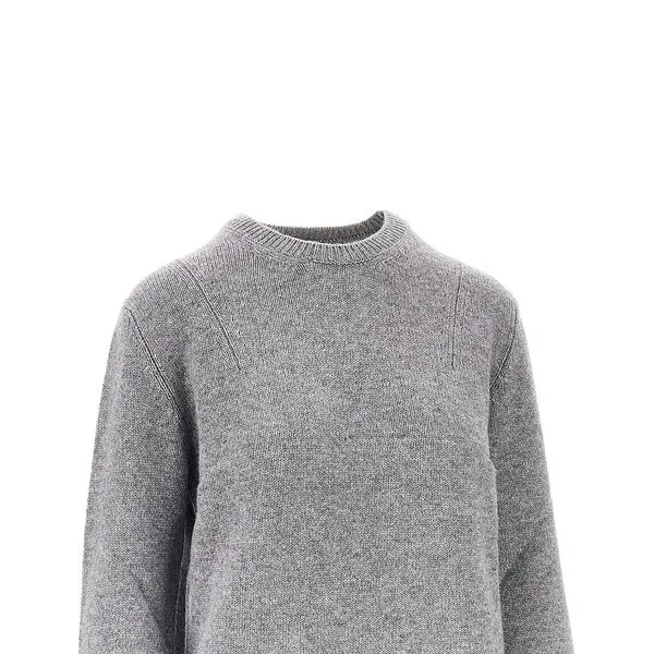 Prada Pullover In Cashmere With Embellished Scarf