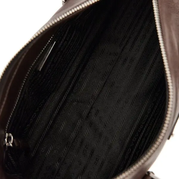 Prada Medium Bonnie Bag In Leather - Brown