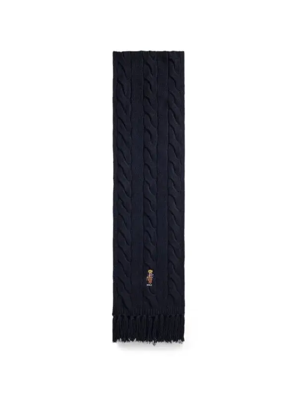 Polo Ralph Lauren Scarf Wool Blend Navy - Blue