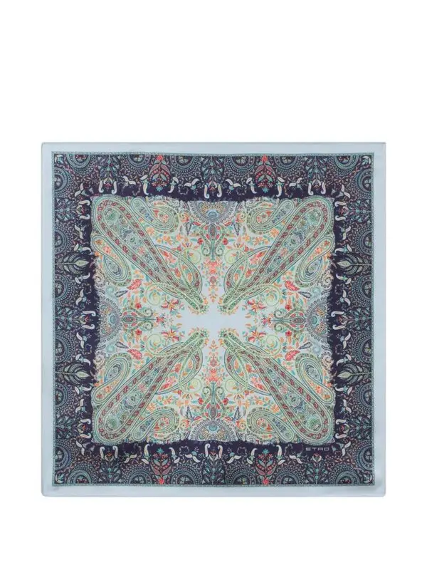 Etro Scarf Silk "maua0004ak1bax0880 - Blue