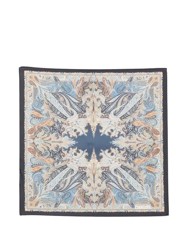 Etro Scarf Silk "maua0004ak1bqx0883 - Blue