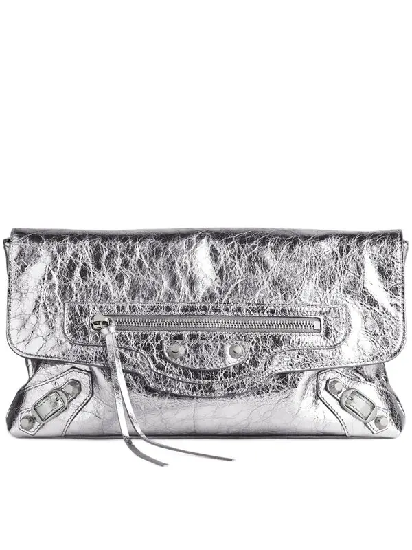 Balenciaga The City Clutch - Metallic