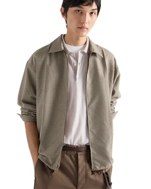Prada Superfine Wool Polo Shirt