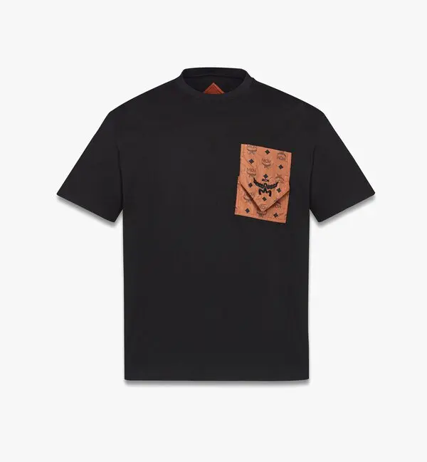 Mcm Monogram Patch Pocket T-shirt - Black