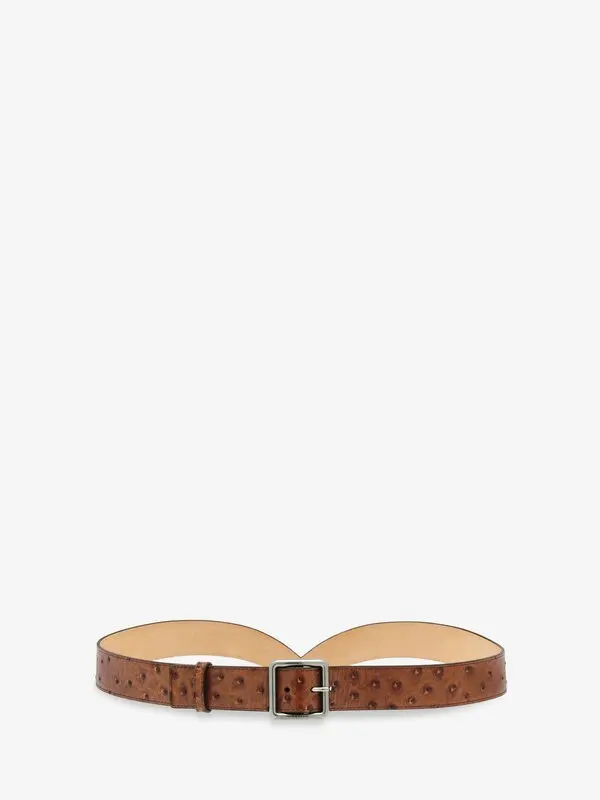 Alexander McQueen Classic Bumster Belt - Brown