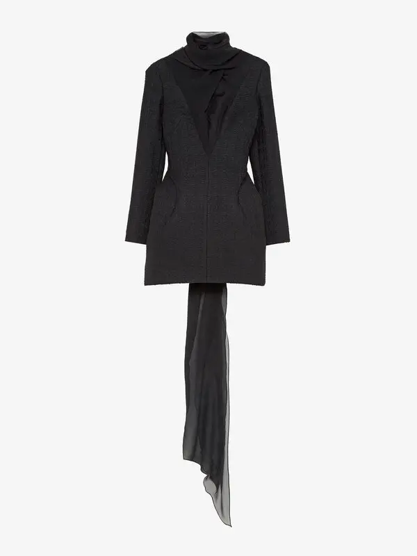 Alexander McQueen Light Tweed Evening Dress