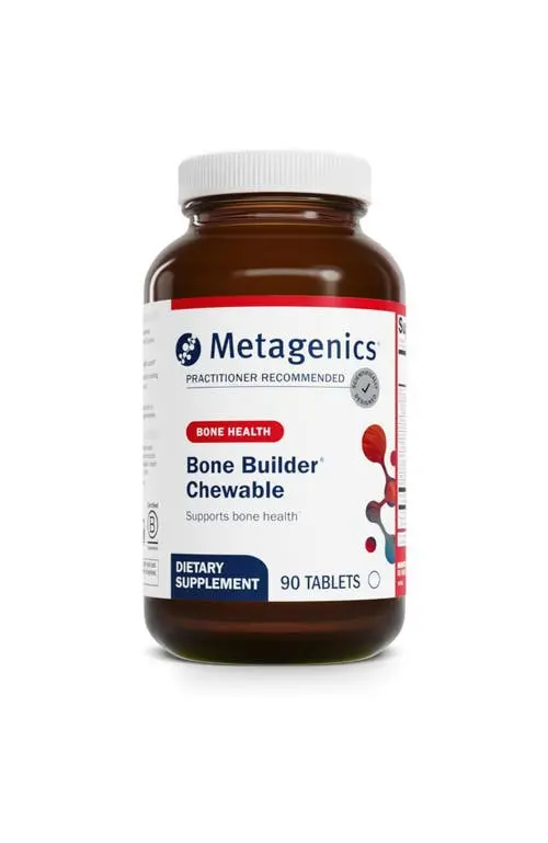 METAGENICS Bone Builder Chewable Supplement Calcium Vitamin D Magnesium 90 Chewable Tablets