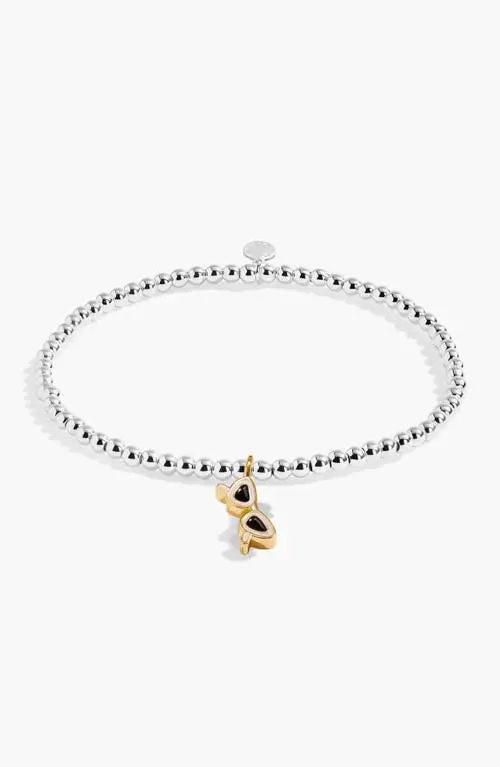 A LITTLES & CO Beaded Bracelet With Sunglasses Charm