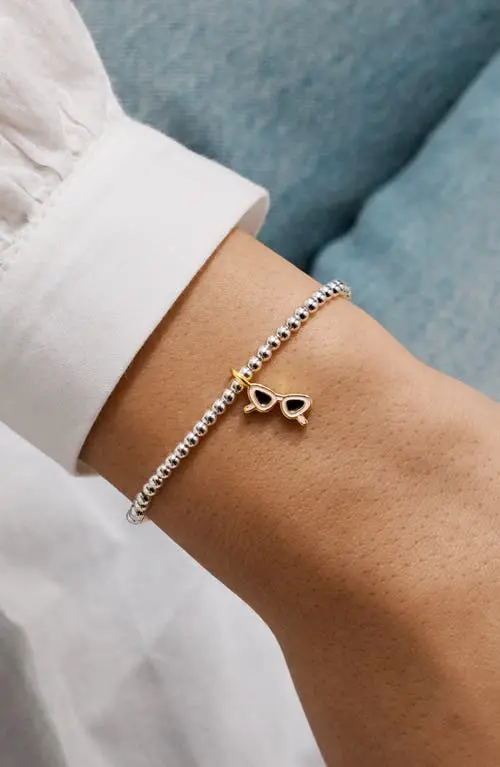A LITTLES & CO Beaded Bracelet With Sunglasses Charm