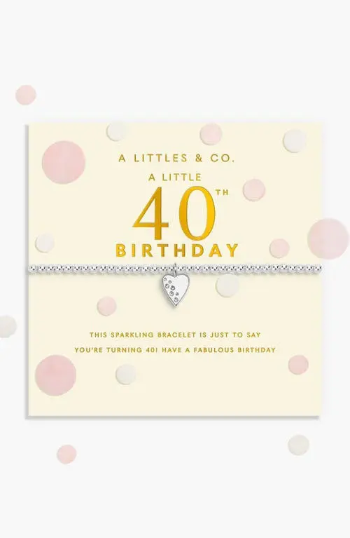 A LITTLES & CO Confetti A Little '40th Birthday' Bracelet