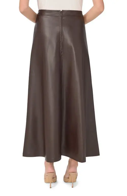 Vince Camuto Faux Leather A-line Skirt
