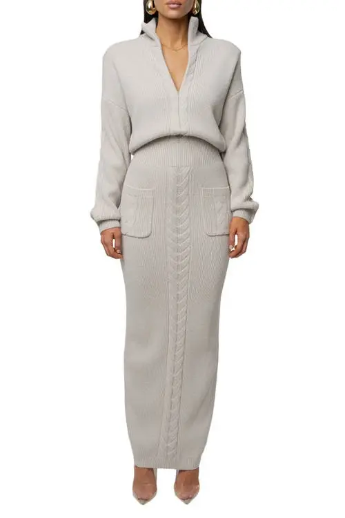 JLUXLABEL Cozy Intentions Ribbed Dress