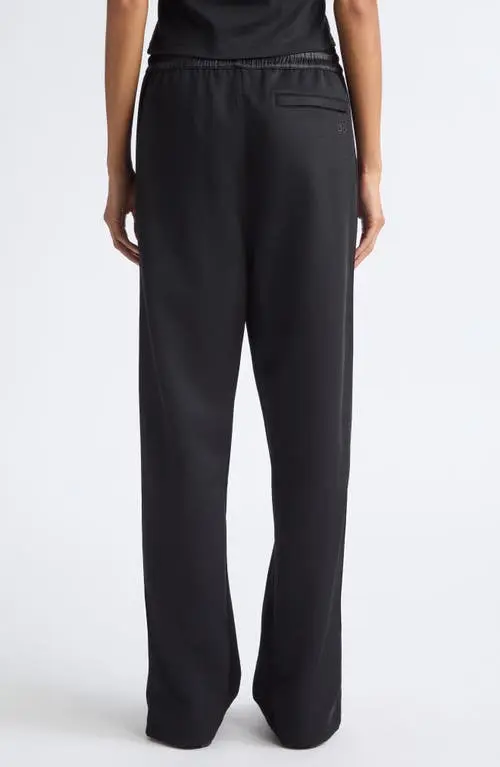 WALES BONNER Track Pants With Satin Waistband And Side Stripes - Black