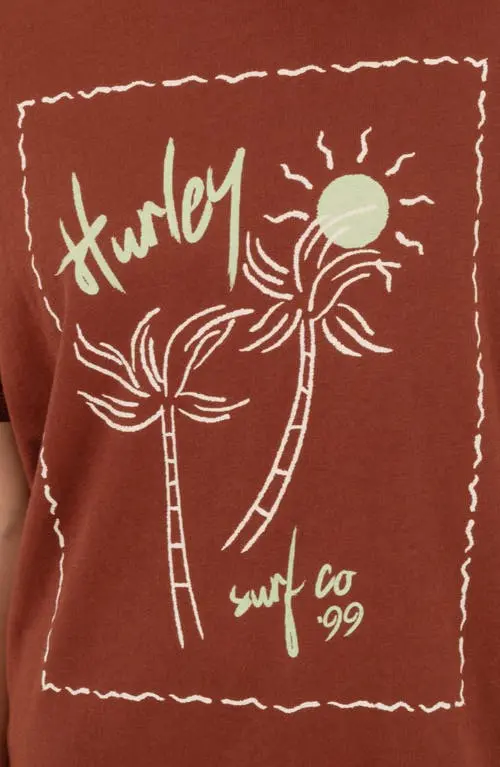 Hurley Vintage Postcard Graphic Boyfriend T-shirt
