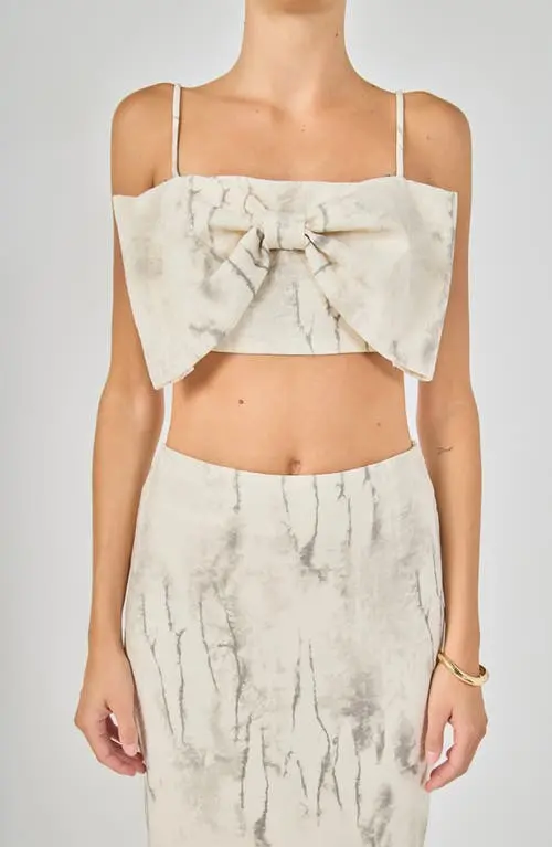 Endless Rose Oversized Bow Cropped Top