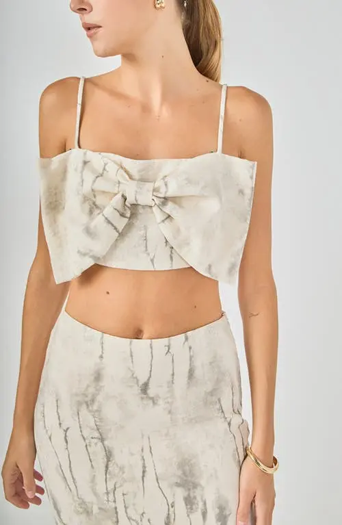 Endless Rose Oversized Bow Cropped Top