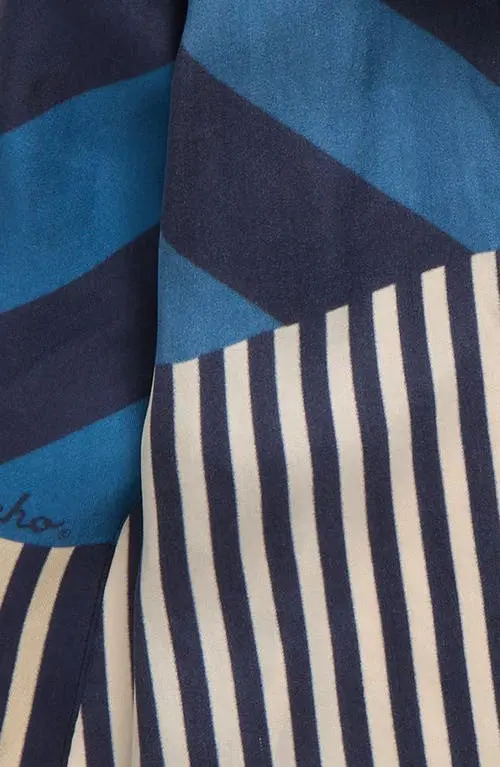 Echo Striped Silk Oblong Scarf