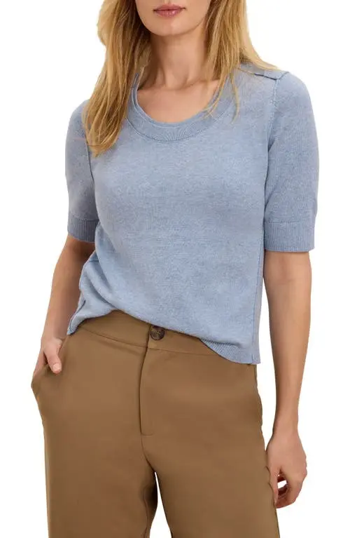 NIC+ZOE Pure Cotton Sweater Tee - Rain