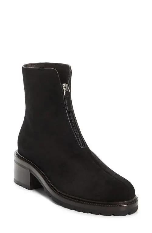 THE ROW Hike Zip Suede Bootie - Black