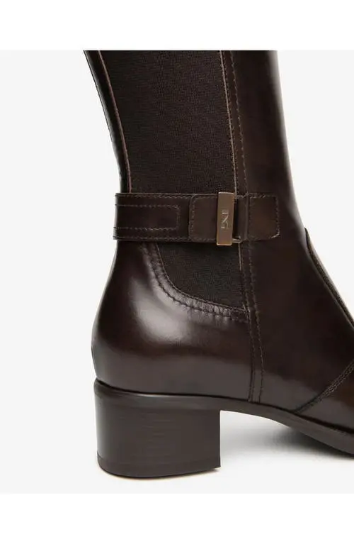 NEROGIARDINI Block Heel Leather Boot