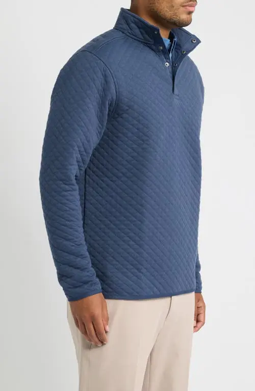 SWANNIES Quilted Snap Placket Pullover