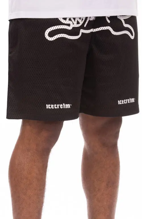 ICECREAM Slurpee Mesh Shorts - Black