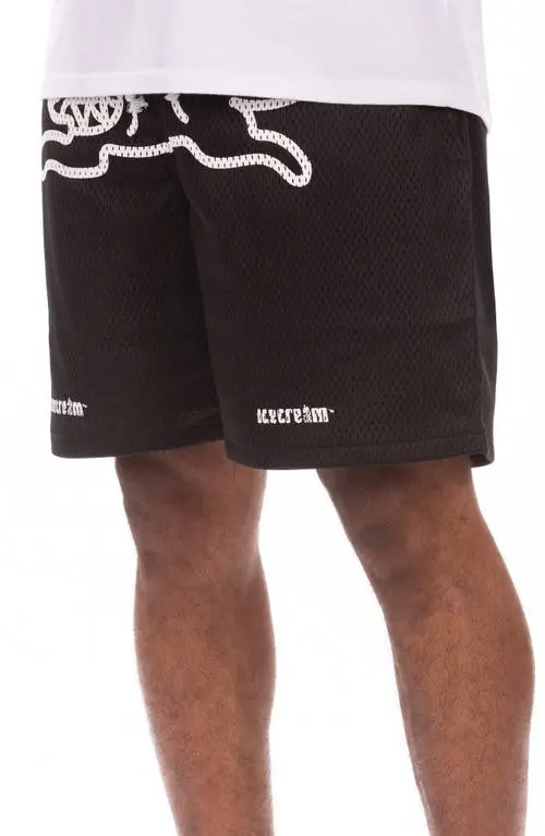 ICECREAM Slurpee Mesh Shorts - Black