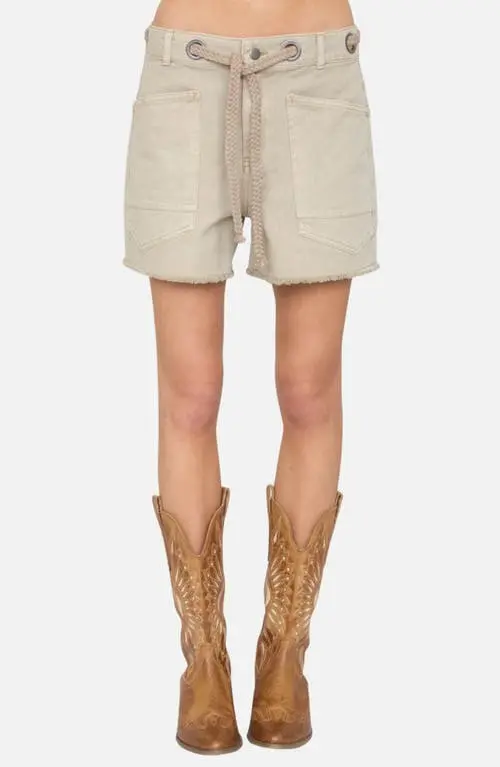 J.O.A. Drawstring Denim Shorts