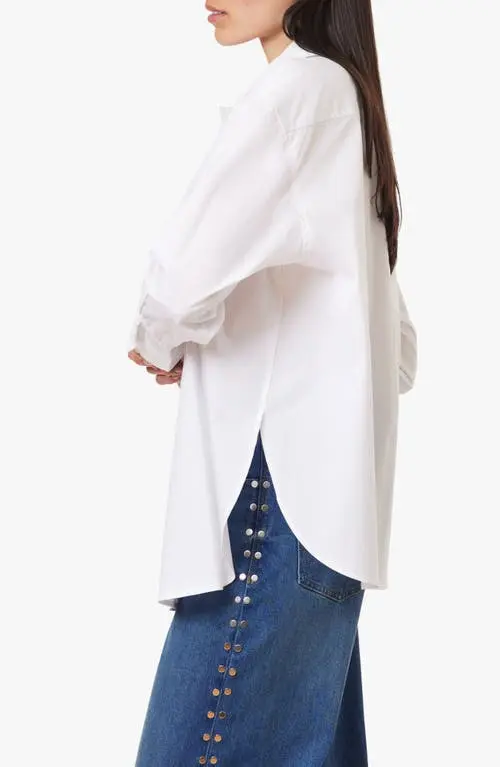 Habitual Cinched Cuff Stretch Poplin Shirt