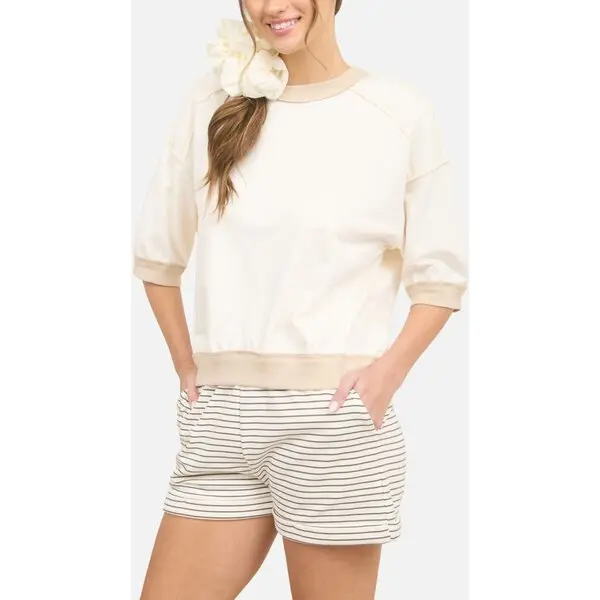 J.O.A. Cotton Blend Knit Top
