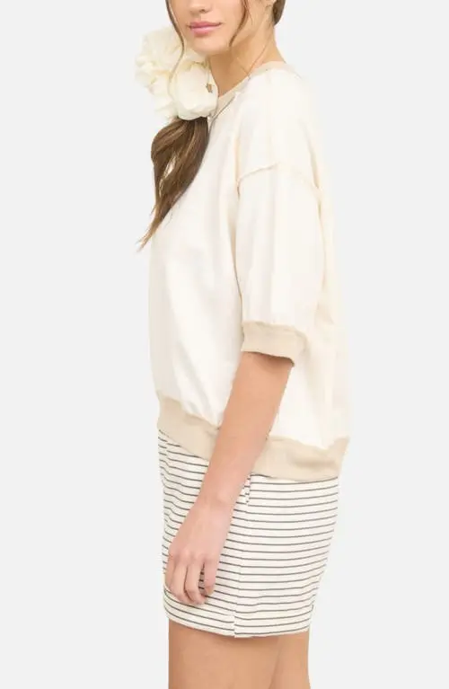 J.O.A. Cotton Blend Knit Top