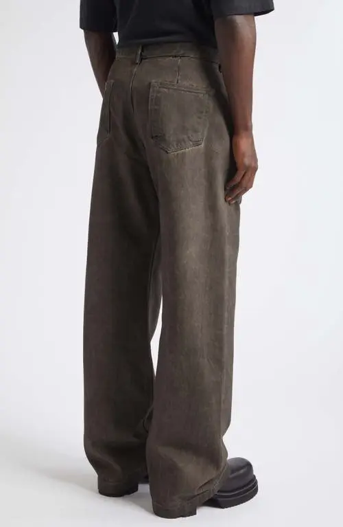 Rick Owens Geth Wide Leg Jeans - Dust