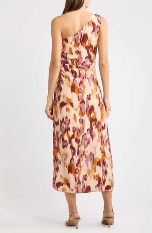 Sam Edelman One-shoulder Abstract Print Dress