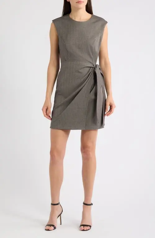 Sam Edelman One-shoulder Abstract Print Midi Dress
